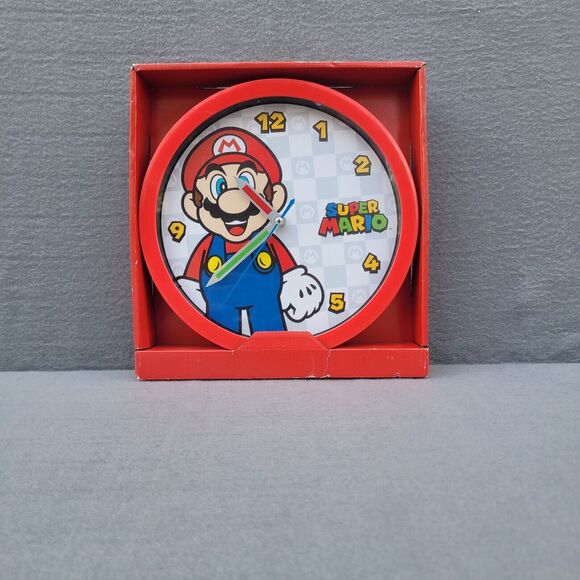 Clock | Other | Super Mario Wall Clock Red Mario Clock Analog Display ...